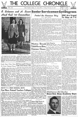 "The Chronicle [February 12, 1943]" by St. Cloud State University