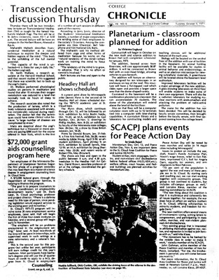 "The Chronicle [October 5, 1971]" by St. Cloud State University