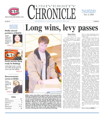 "The Chronicle [November 6, 2003]" by St. Cloud State University
