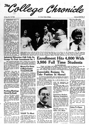 "The Chronicle [October 12, 1962]" by St. Cloud State University