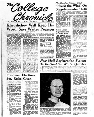 "The Chronicle [October 18, 1963]" by St. Cloud State University