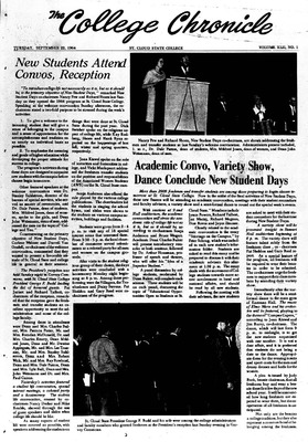 "The Chronicle [September 22, 1964]" by St. Cloud State University