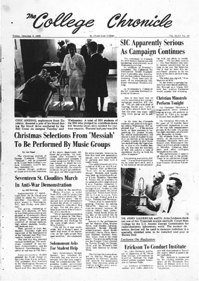 "The Chronicle [December 3, 1965]" by St. Cloud State University