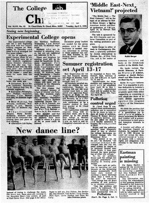 "The Chronicle [April 7, 1970]" by St. Cloud State University