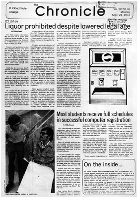 "The Chronicle [September 24, 1973]" by St. Cloud State University