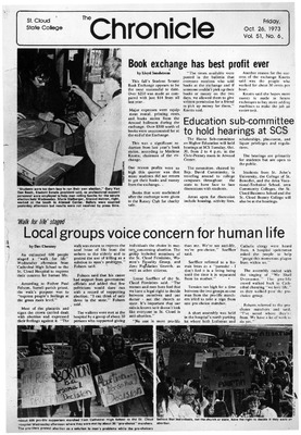 "The Chronicle [October 26, 1973]" by St. Cloud State University
