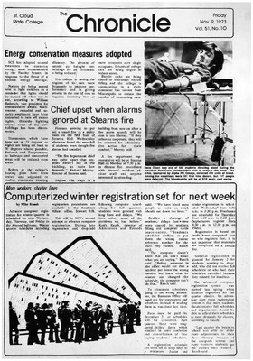 "The Chronicle [November 9, 1973]" by St. Cloud State University