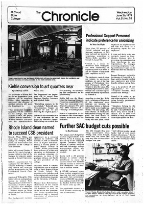 "The Chronicle [June 26, 1974]" by St. Cloud State University
