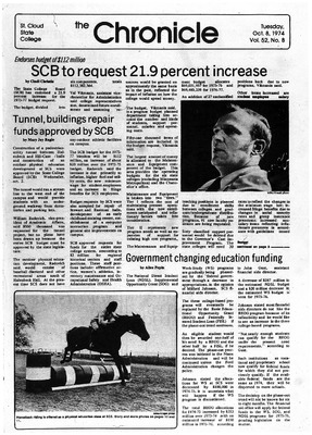 "The Chronicle [October 8, 1974]" by St. Cloud State University