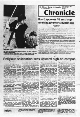 "The Chronicle [October 17, 1980]" by St. Cloud State University