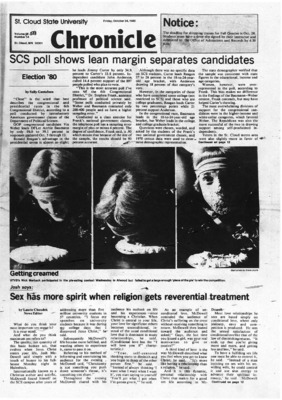 "The Chronicle [October 24, 1980]" by St. Cloud State University