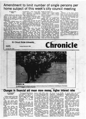 "The Chronicle [December 9, 1980]" by St. Cloud State University