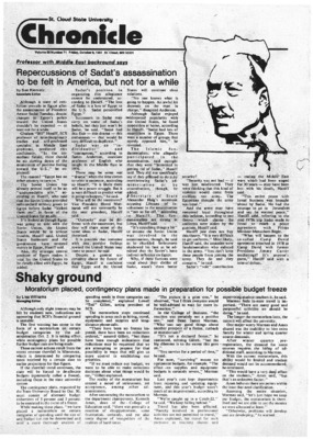 "The Chronicle [October 9, 1981]" by St. Cloud State University