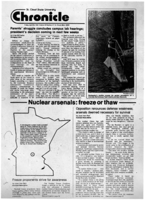 "The Chronicle [April 30, 1982]" by St. Cloud State University