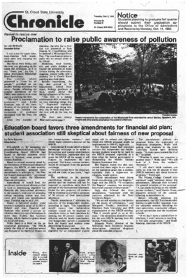 "The Chronicle [October 5, 1982]" by St. Cloud State University