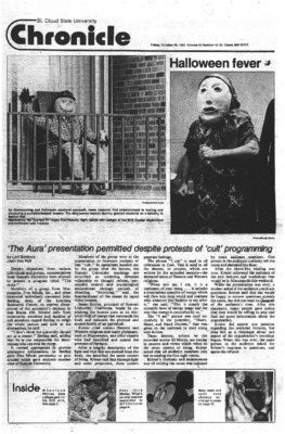 "The Chronicle [October 29, 1982]" by St. Cloud State University