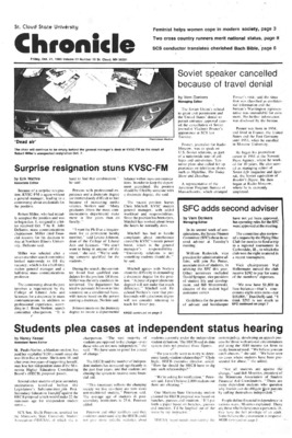 "The Chronicle [October 21, 1983]" by St. Cloud State University