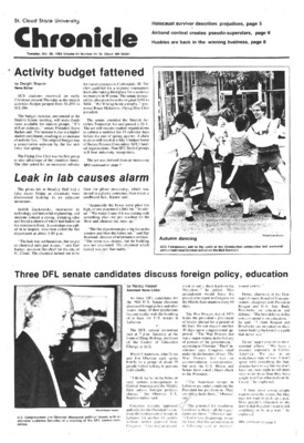 "The Chronicle [October 25, 1983]" by St. Cloud State University
