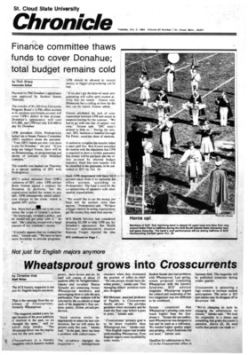 "The Chronicle [October 2, 1984]" by St. Cloud State University