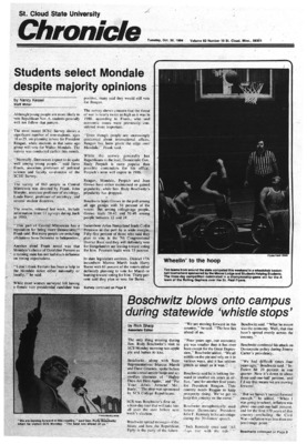 "The Chronicle [October 30, 1984]" by St. Cloud State University