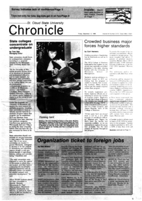 "The Chronicle [December 12, 1986]" by St. Cloud State University