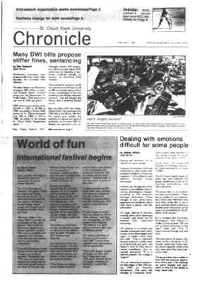 "The Chronicle [May 1, 1987]" by St. Cloud State University