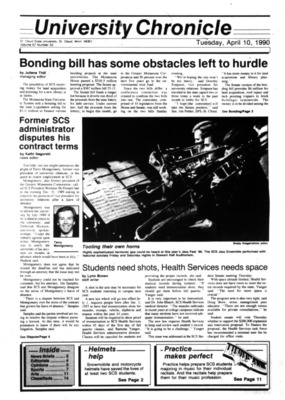 "The Chronicle [April 10, 1990]" by St. Cloud State University