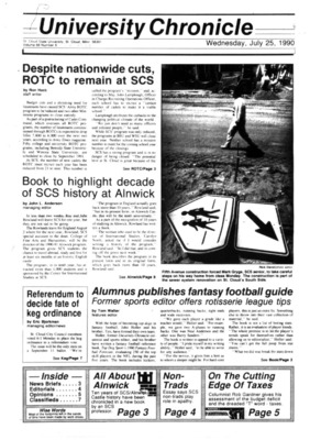 "The Chronicle [July 25, 1990]" by St. Cloud State University