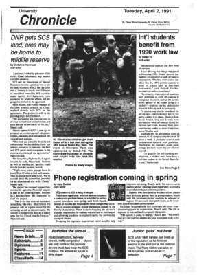 "The Chronicle [April 2, 1991]" by St. Cloud State University