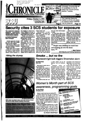 "The Chronicle [October 4, 1991]" by St. Cloud State University