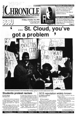 "The Chronicle [October 18, 1991]" by St. Cloud State University