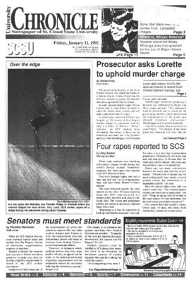 "The Chronicle [January 31, 1992]" by St. Cloud State University