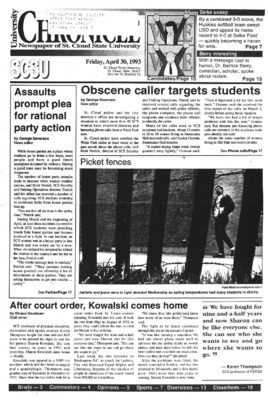 "The Chronicle [April 30, 1993]" by St. Cloud State University