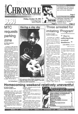 "The Chronicle [October 29, 1993]" by St. Cloud State University