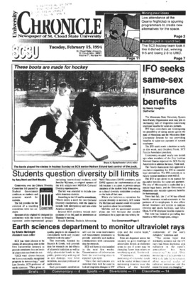 "The Chronicle [February 15, 1994]" by St. Cloud State University