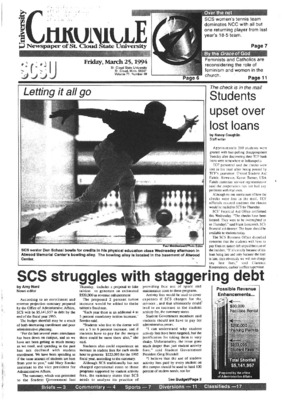 "The Chronicle [March 25, 1994]" by St. Cloud State University