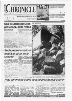 "The Chronicle [September 23, 1994]" by St. Cloud State University