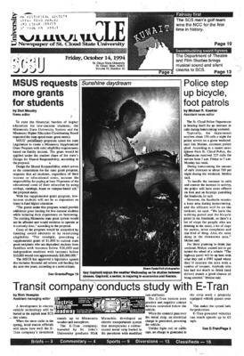 "The Chronicle [October 14, 1994]" by St. Cloud State University