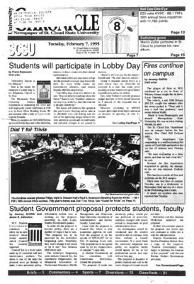"The Chronicle [February 7, 1995]" by St. Cloud State University
