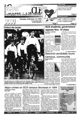 "The Chronicle [February 14, 1995]" by St. Cloud State University