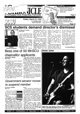 "The Chronicle [March 31, 1995]" by St. Cloud State University