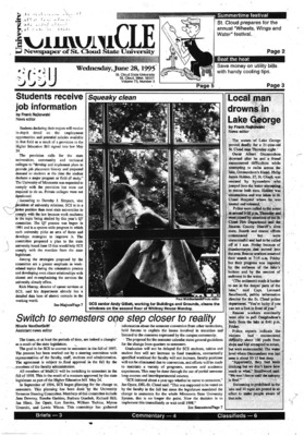 "The Chronicle [June 28, 1995]" by St. Cloud State University