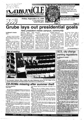 "The Chronicle [September 15, 1995]" by St. Cloud State University