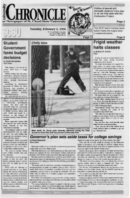 "The Chronicle [February 6, 1996]" by St. Cloud State University