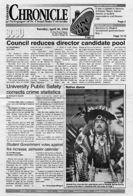 "The Chronicle [April 30, 1996]" by St. Cloud State University