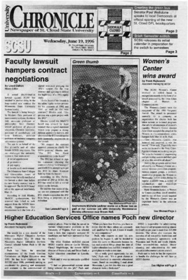 "The Chronicle [June 19, 1996]" by St. Cloud State University