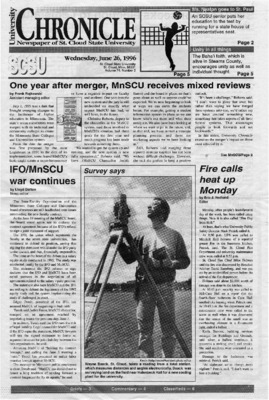 "The Chronicle [June 26, 1996]" by St. Cloud State University