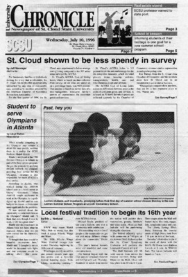 "The Chronicle [July 10, 1996]" by St. Cloud State University