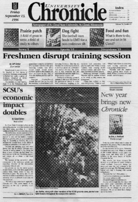 "The Chronicle [September 13, 1996]" by St. Cloud State University