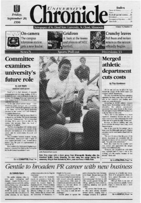 "The Chronicle [September 20, 1996]" by St. Cloud State University